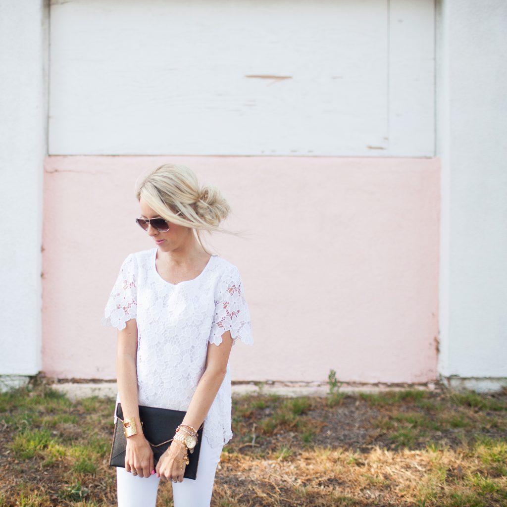 White + Lace Top - Kailee Wright