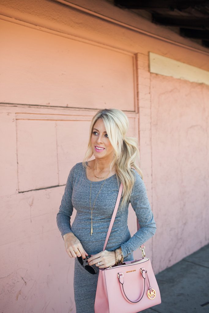 Basic Grey Dress + Sneakers - Kailee Wright